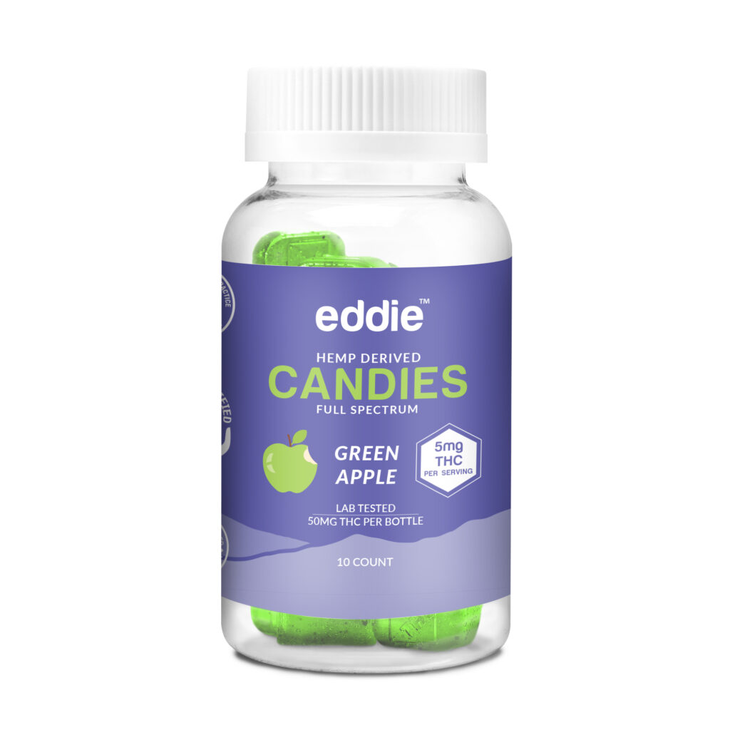 THC Hard Candy Edibles | Green Apple | Eddie Hemp